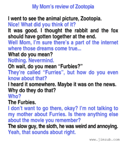 My Mom’s Review of Zootopia (2016) | Zub Tales